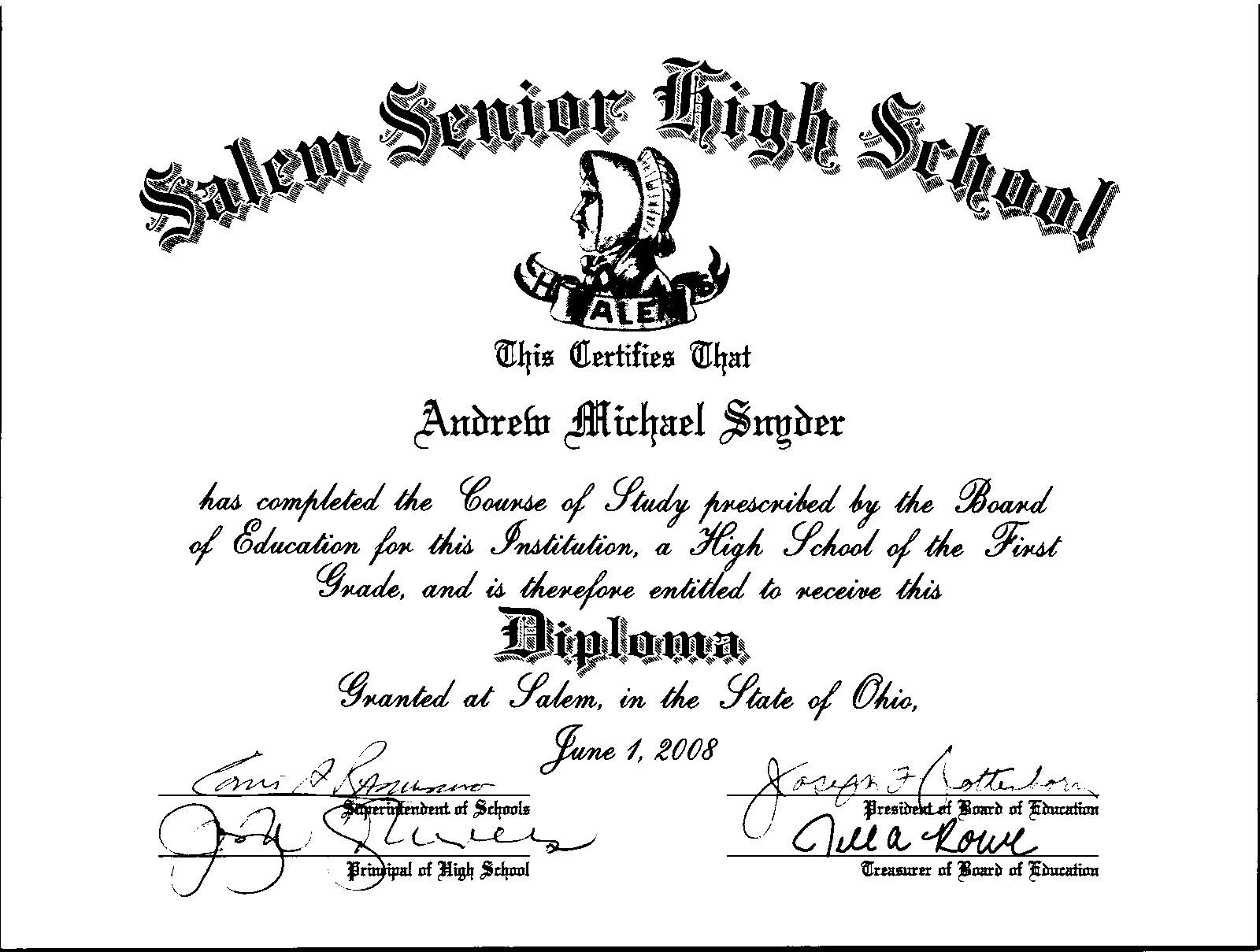 Ohio Ged Diploma Copy Of 2012 The JV Laker Football Team Mounted A